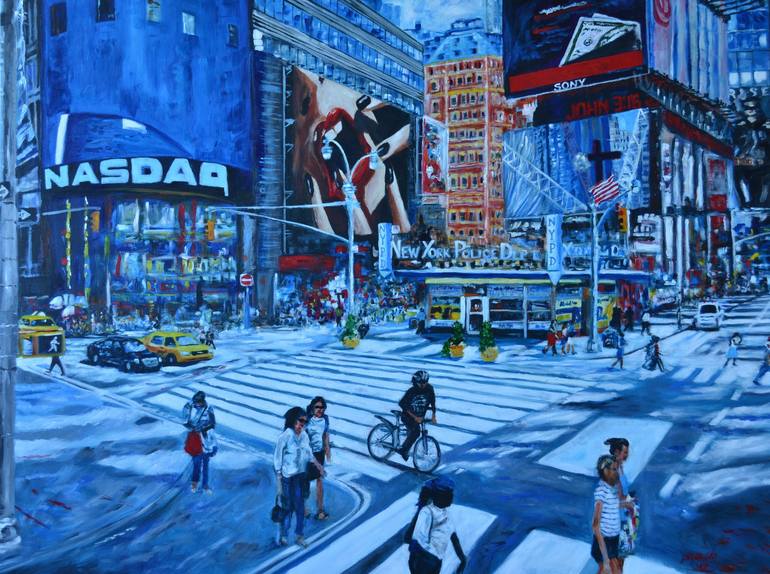 NYPD Painting by George Sielski | Saatchi Art