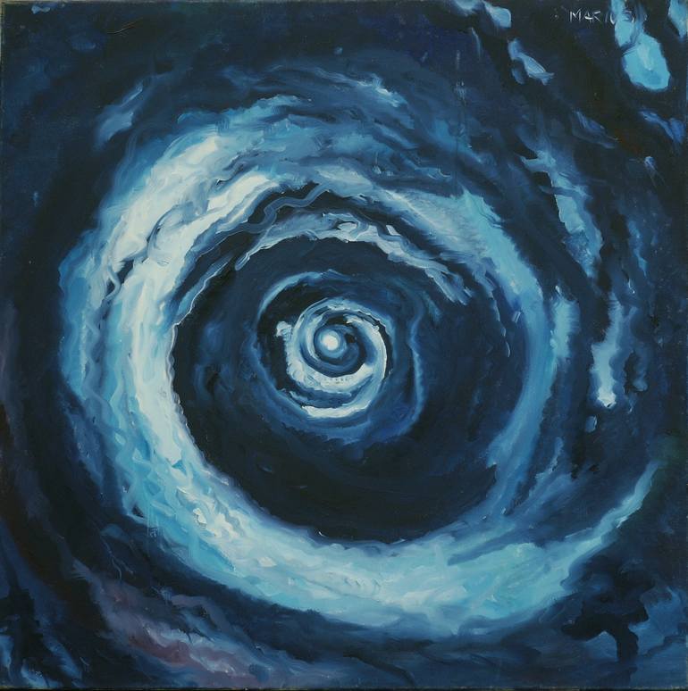 Infinity through the window of an Angel Painting by Marius Abramavičius ...