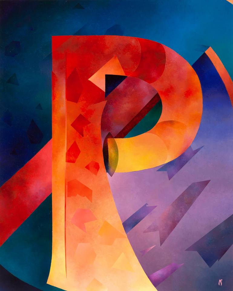 P Painting by Plamen Makov | Saatchi Art