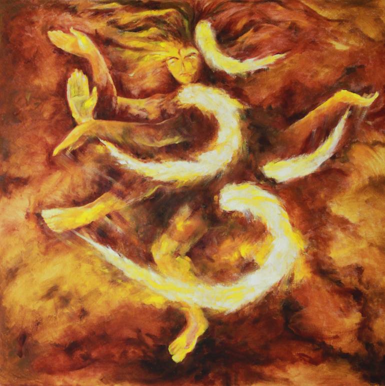 Om Namah Shivay Painting by Achintya Kumar Guchhait | Saatchi Art