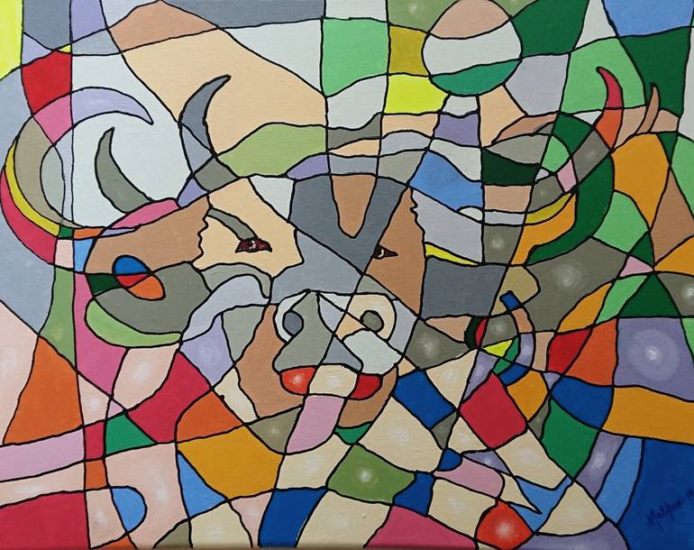 The Good Shepherd Painting by Matthew Godson Afful | Saatchi Art