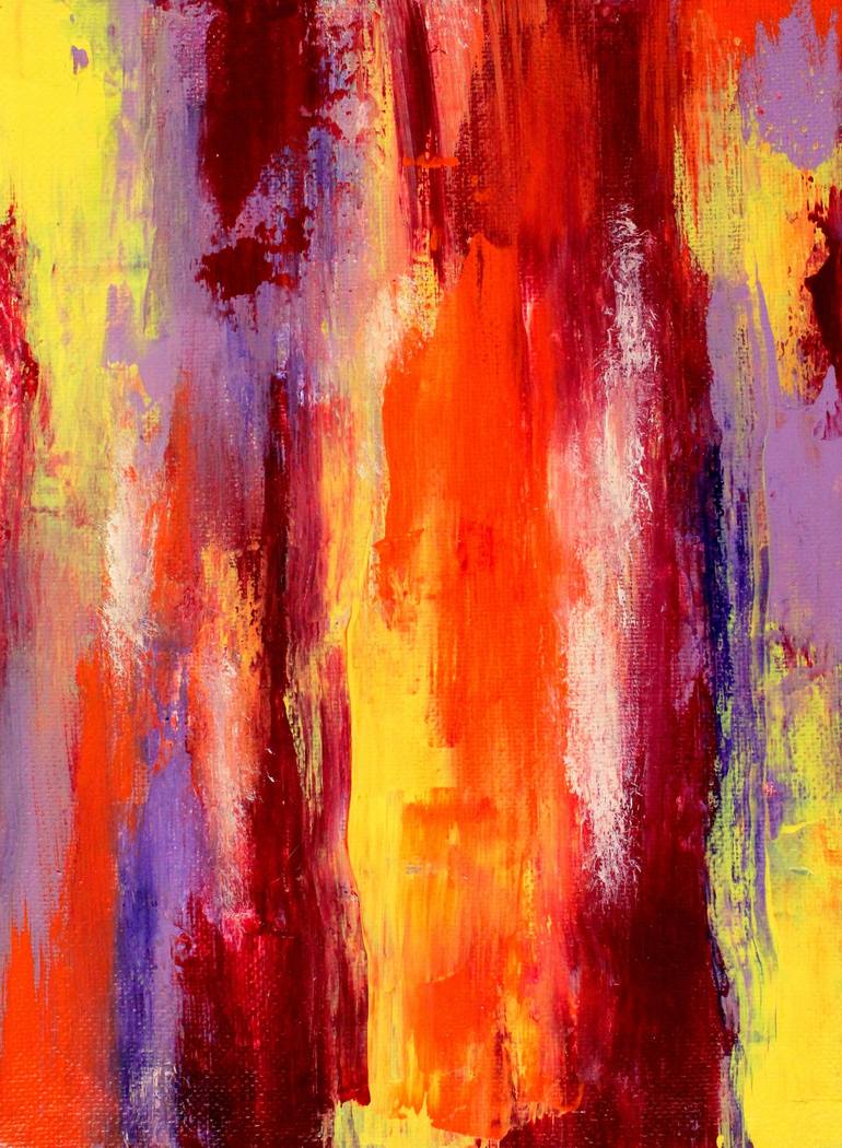 Palette Knife Painting in Warm Colors Painting by Elizabeth Moran ...