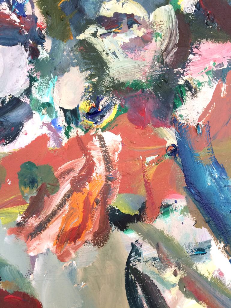 Triple meeting Painting by Maarten van den Bos | Saatchi Art