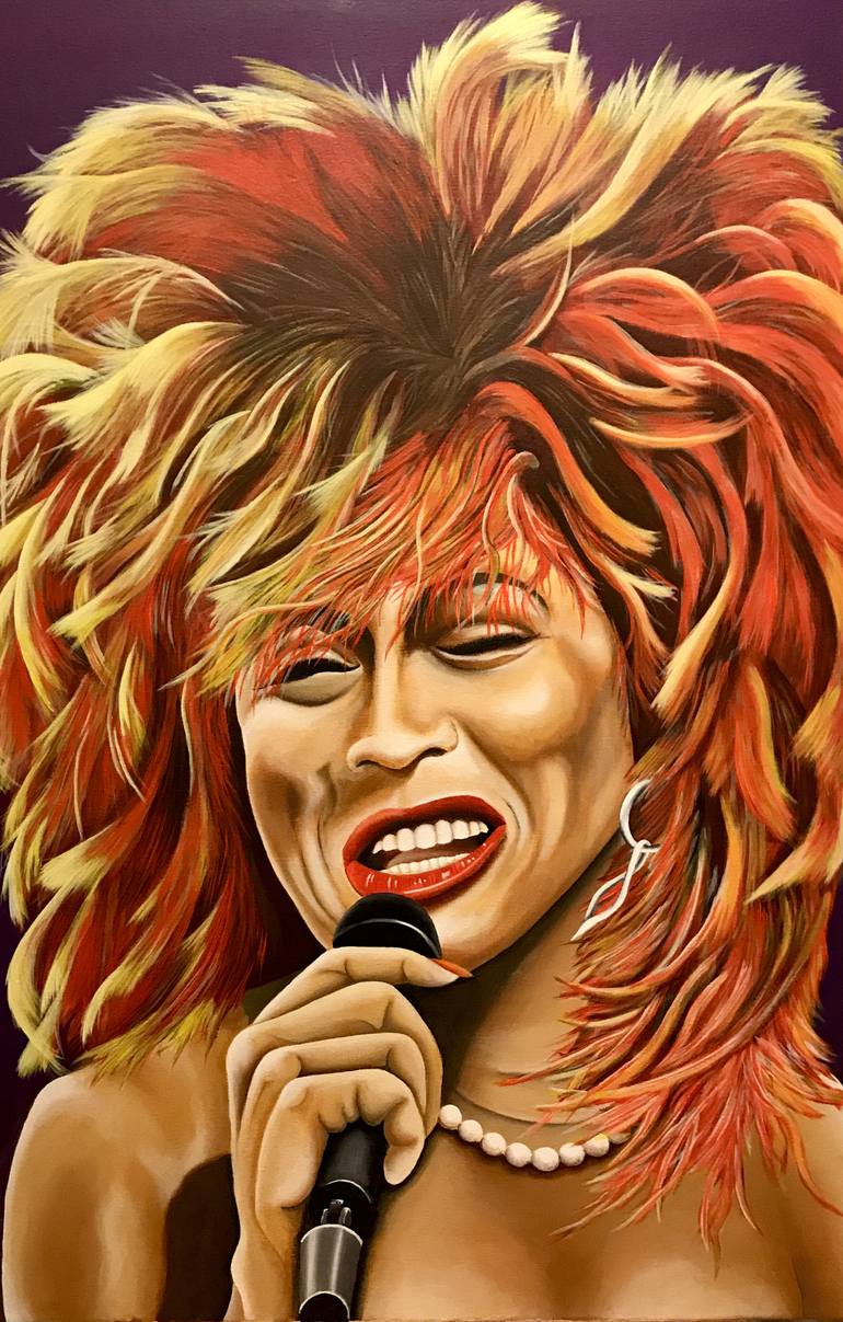 Tina Turner Painting by Mick Williams | Saatchi Art