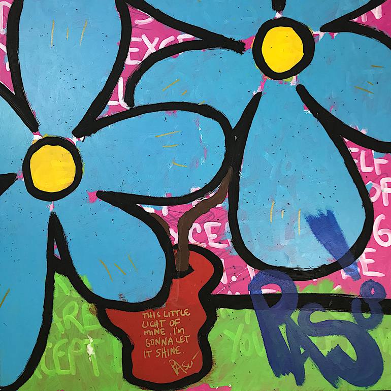 LET IT SHINE Painting by Emerging Contemporary Artist Pascó | Saatchi Art