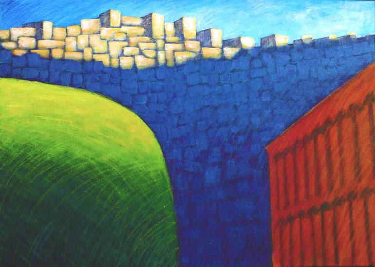 View of thei Modica Sicily Painting by Mario Dagrada | Saatchi Art