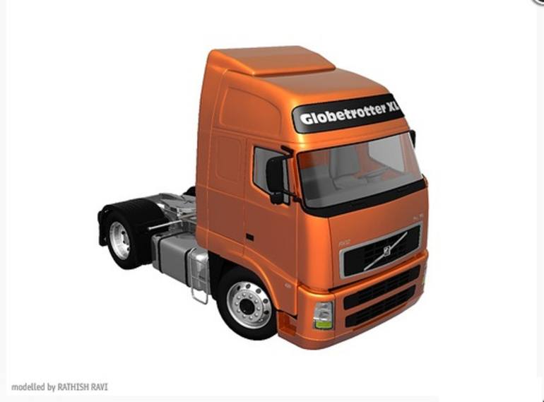 3d max volvo truck model Sculpture by Rathish Ravi | Saatchi Art