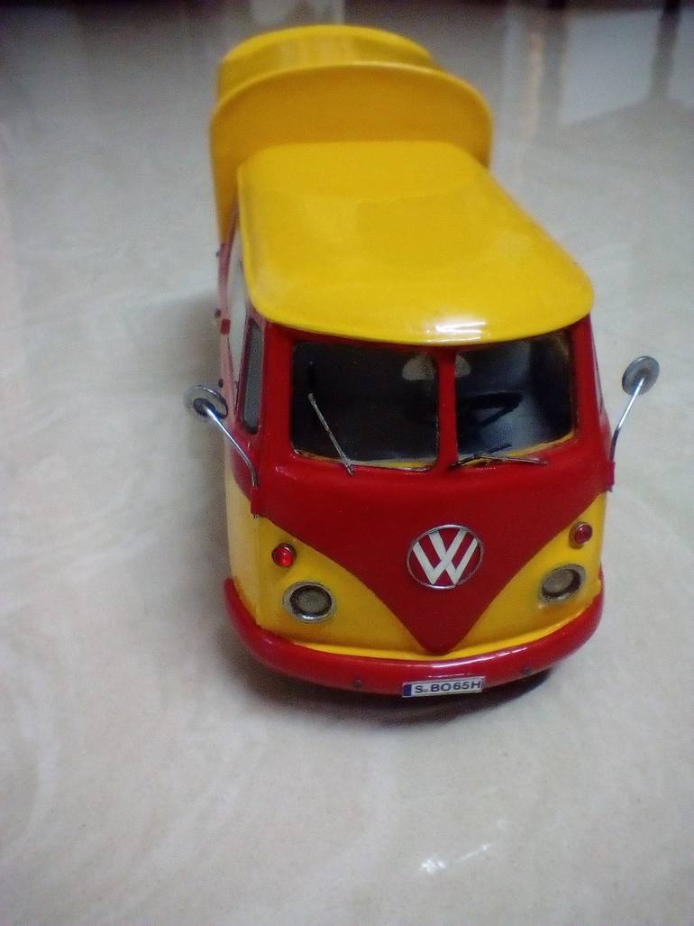 Handmade vw doka model Sculpture by Rathish Ravi | Saatchi Art