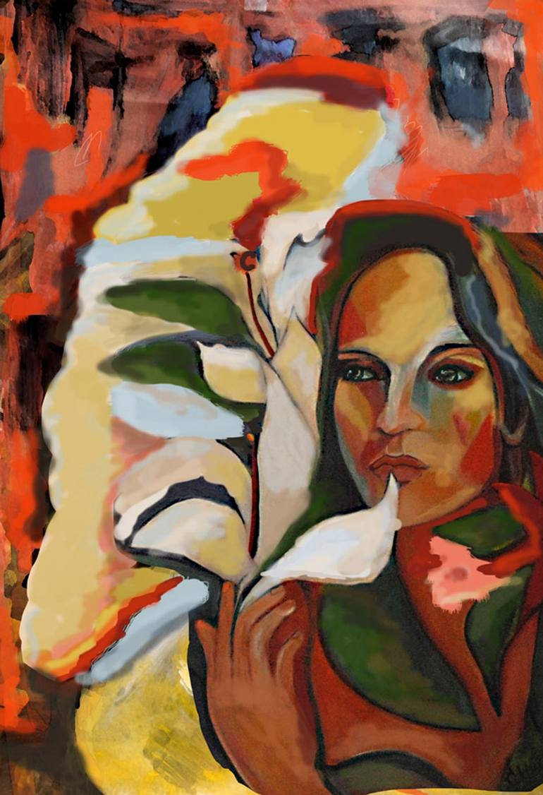 Lilly Dream Painting by CHEVAS ROLFE | Saatchi Art