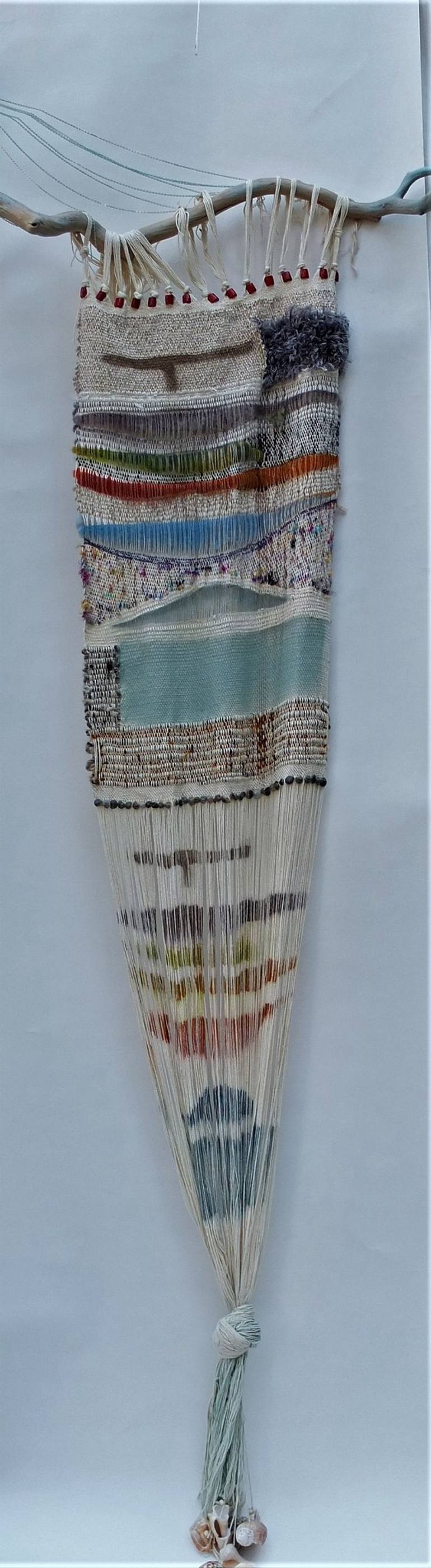 Anchored (weaving) wall hanging Painting by Bayda Asbridge | Saatchi Art