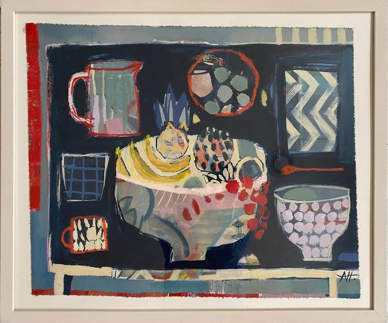 Kitchen Table Still Life Painting by Anna Hymas | Saatchi Art