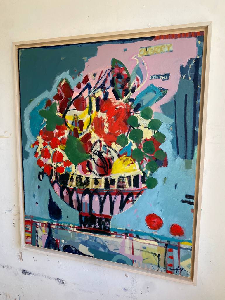 Colourful Fruit Bowl Painting by Anna Hymas | Saatchi Art