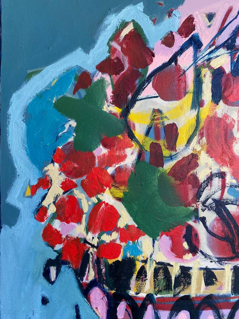 Colourful Fruit Bowl Painting by Anna Hymas | Saatchi Art