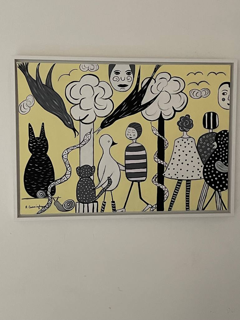 A Walk in the Park Painting by Rosie Cunningham | Saatchi Art