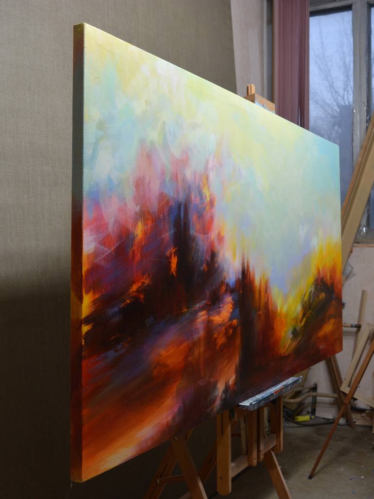 Solar wind 100x200 cm. Painting by Mykola Kocherzhuk | Saatchi Art