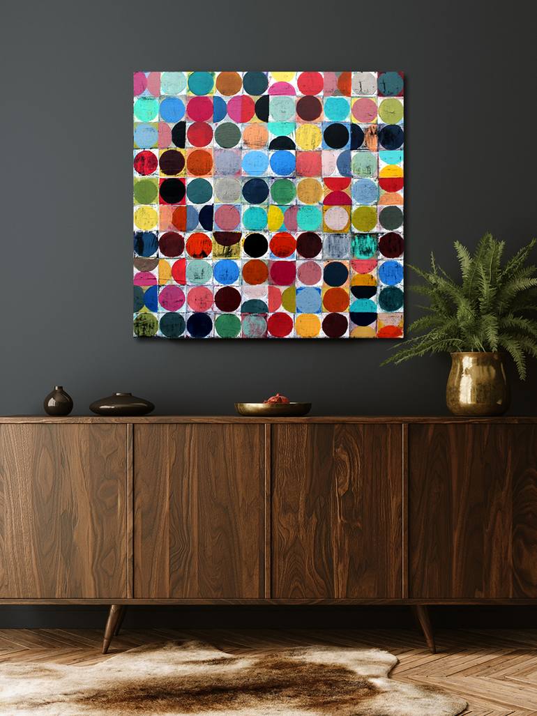 Vintage Spheres No 10 Painting by Andy Watt | Saatchi Art