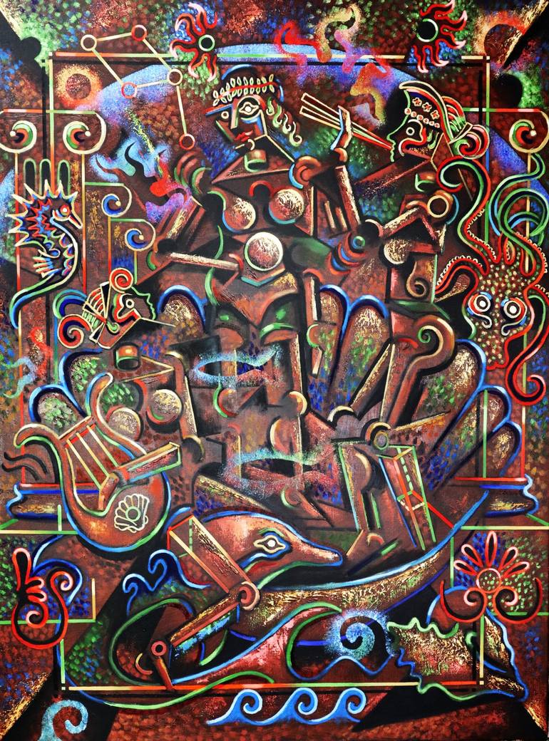Nereids Painting by Anselmo Alliegro | Saatchi Art