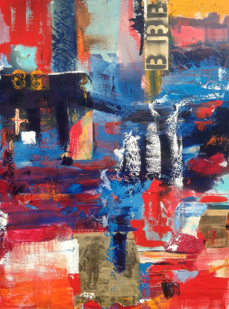 American Mouth Collage by Sarah Ernst | Saatchi Art