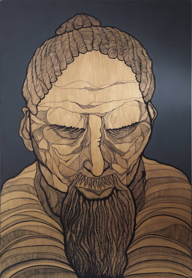 Alteman / Oldman Painting by Inna Nebelyuk | Saatchi Art