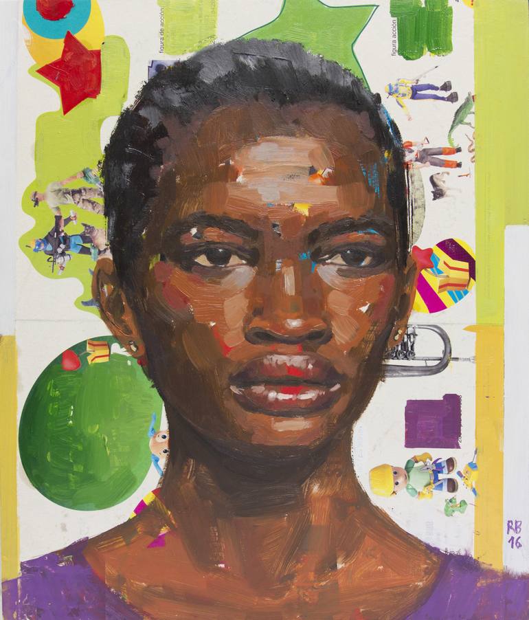 Figura de Acción Painting by Rossina Bossio | Saatchi Art