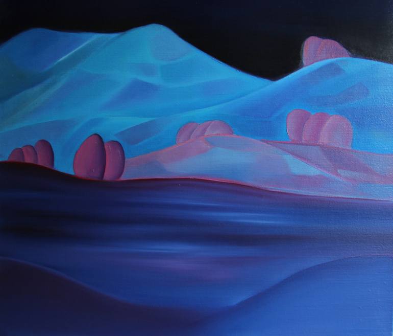 Deep Blue Painting by D Tzankova | Saatchi Art