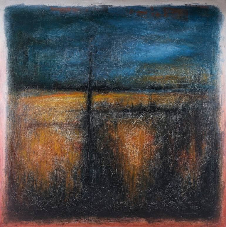 Azure Convergence Painting by Zelko Nedic | Saatchi Art United Kingdom