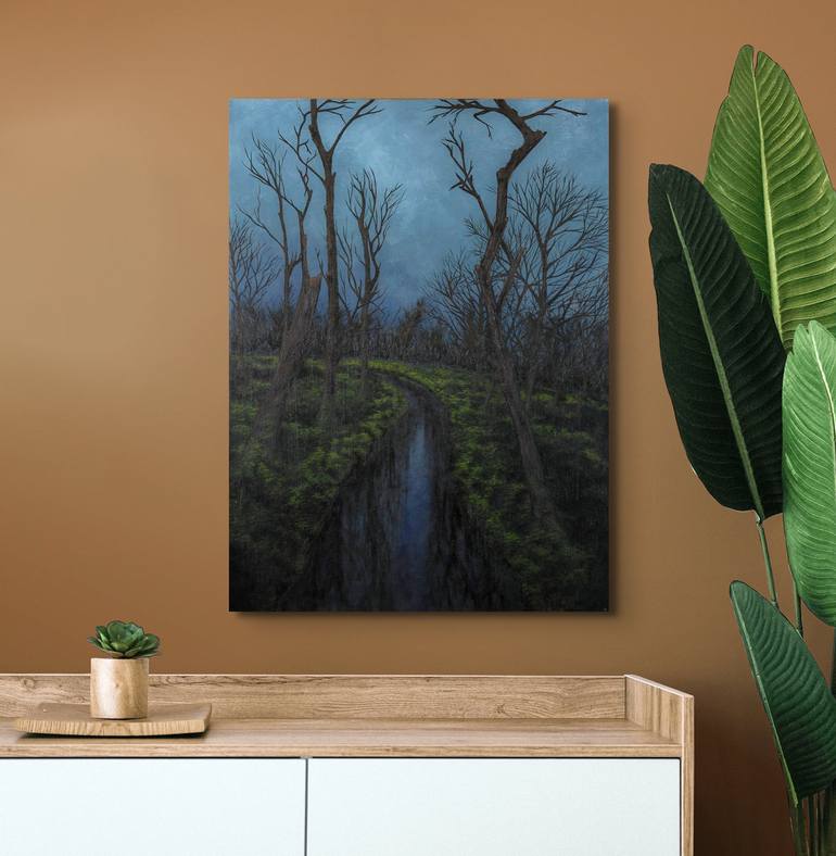 Creek In The Morning Painting by Zelko Nedic | Saatchi Art