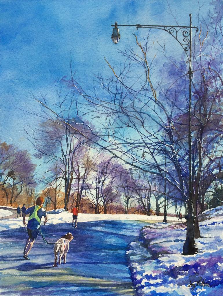 February Thaw Painting by Joy Makon | Saatchi Art
