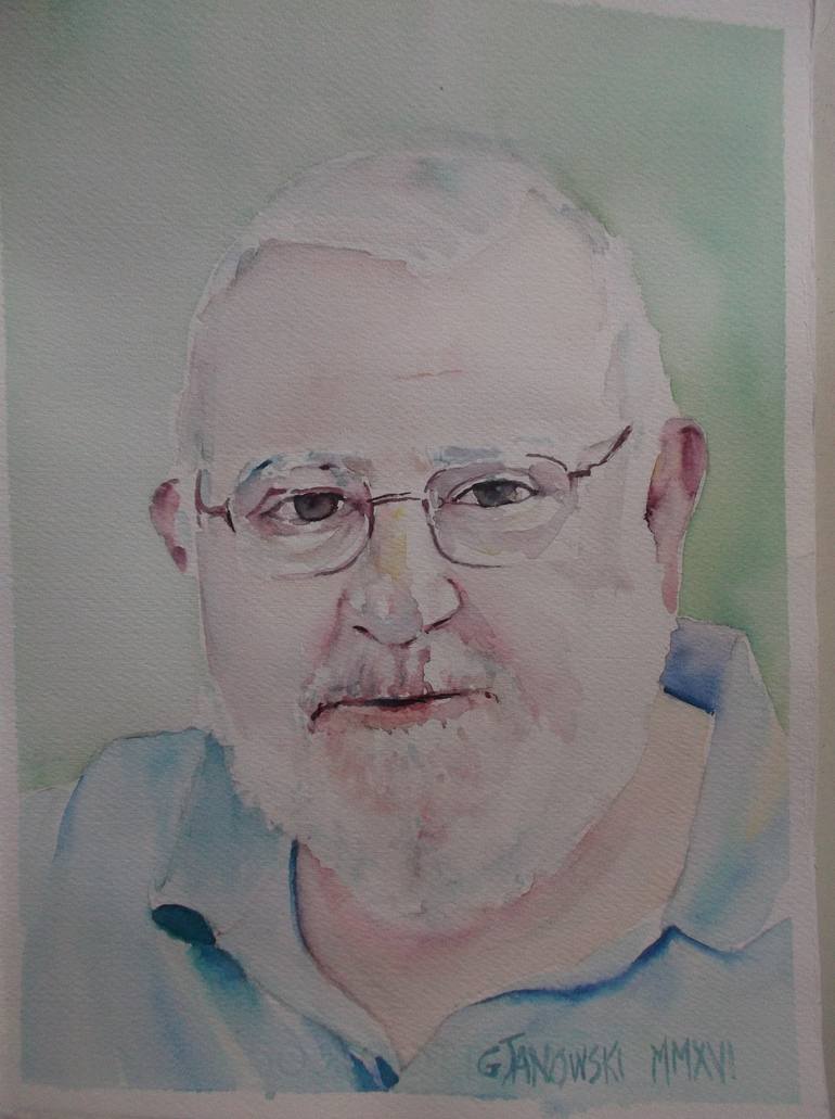 Portrait Painting by gérald Janowski | Saatchi Art