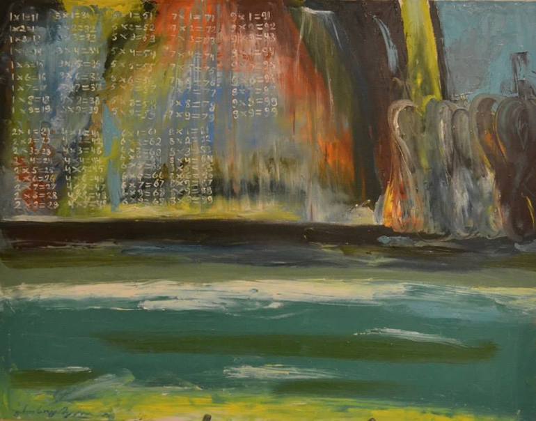 my mathematics Painting by giorgi khositashvili | Saatchi Art