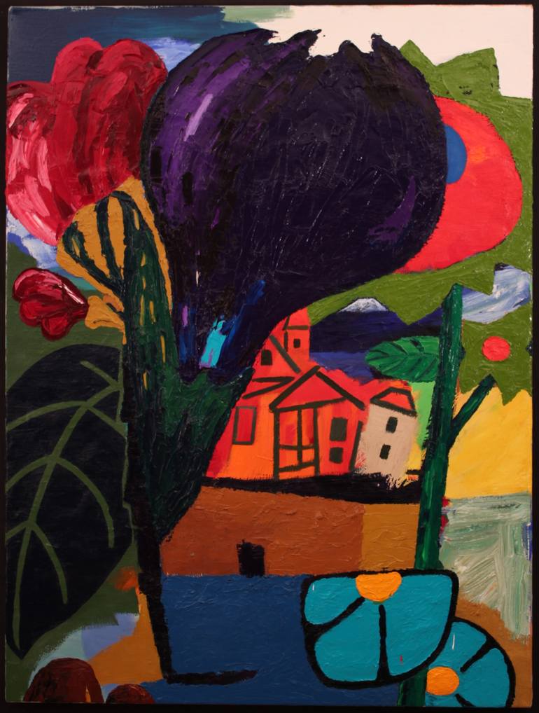 Beyond the Walled City Painting by David Stanton | Saatchi Art