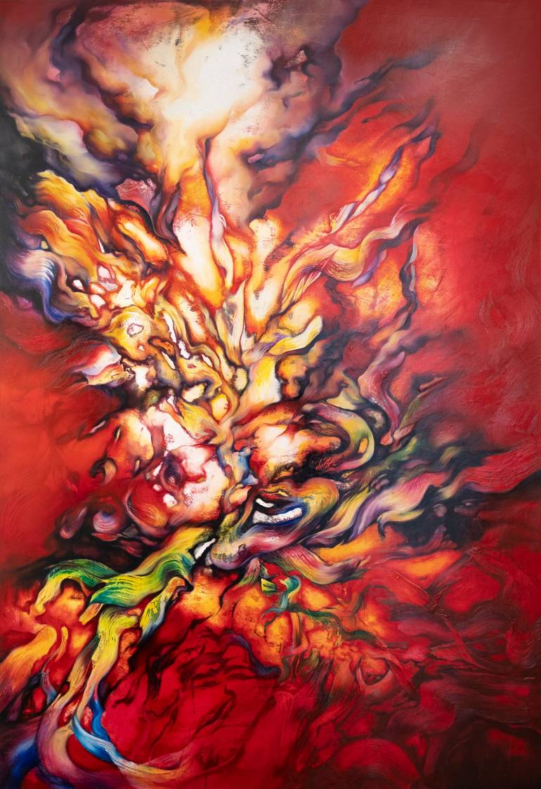 Rage Painting by Marjan Fahimi | Saatchi Art