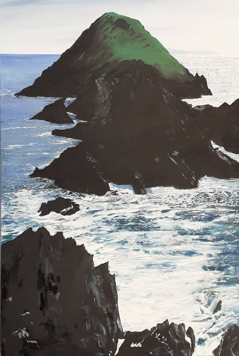 Dunmore Head Painting by Cathal Gallagher | Saatchi Art