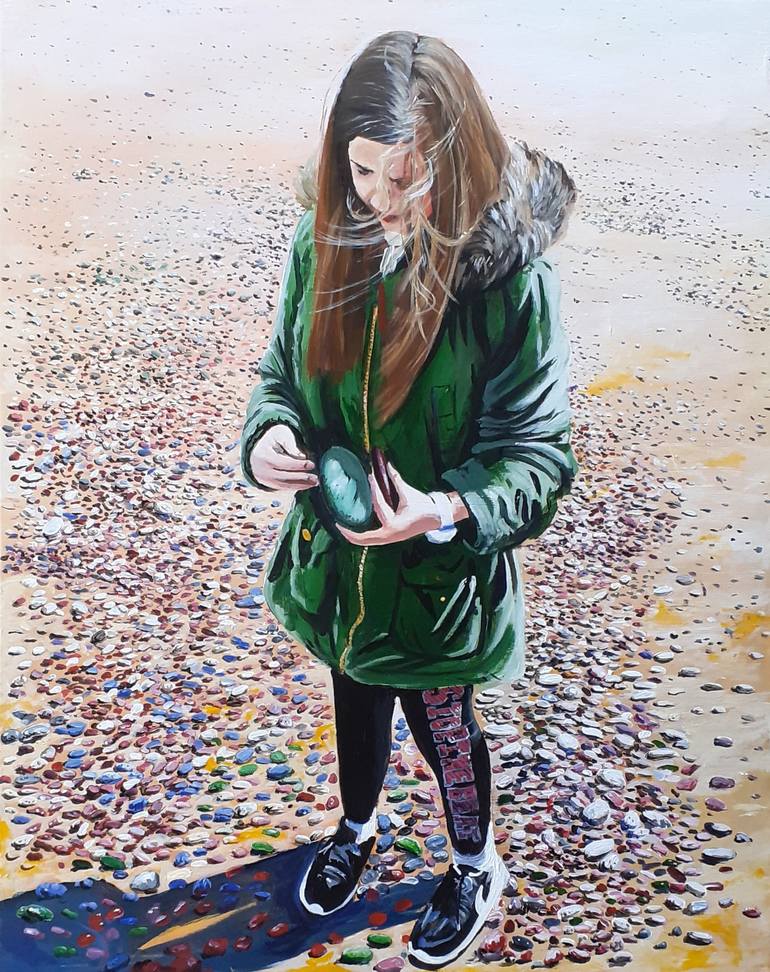 Picking Thoughts Painting by Cathal Gallagher | Saatchi Art