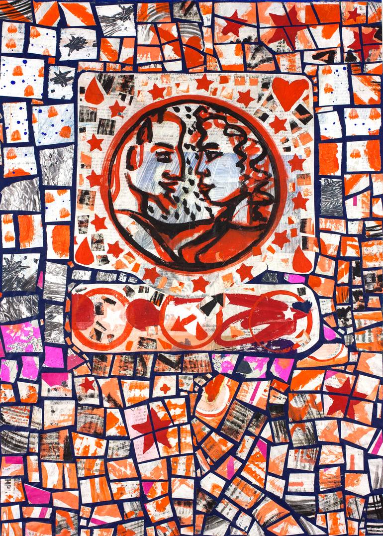 Flirting with fervor Painting by Ahmed Borai | Saatchi Art