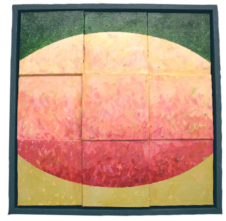 Pink Ovoid Painting by Geoff Lowe | Saatchi Art