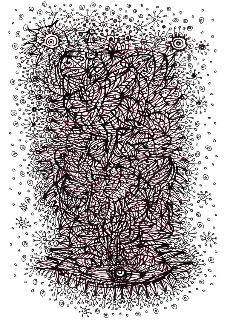 Corona Drawing by Ira Repey | Saatchi Art