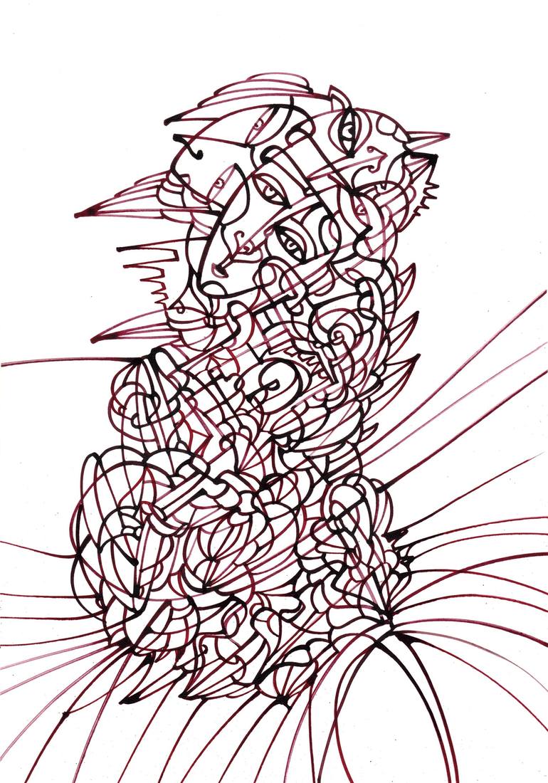 Corona-Blossom (Corona-Blüte) Drawing by Ira Repey | Saatchi Art