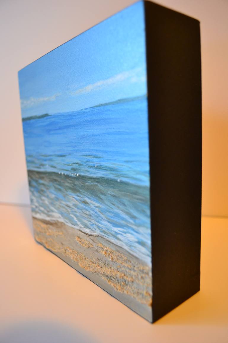 Beach Morning Painting by Kimberley Eddy | Saatchi Art