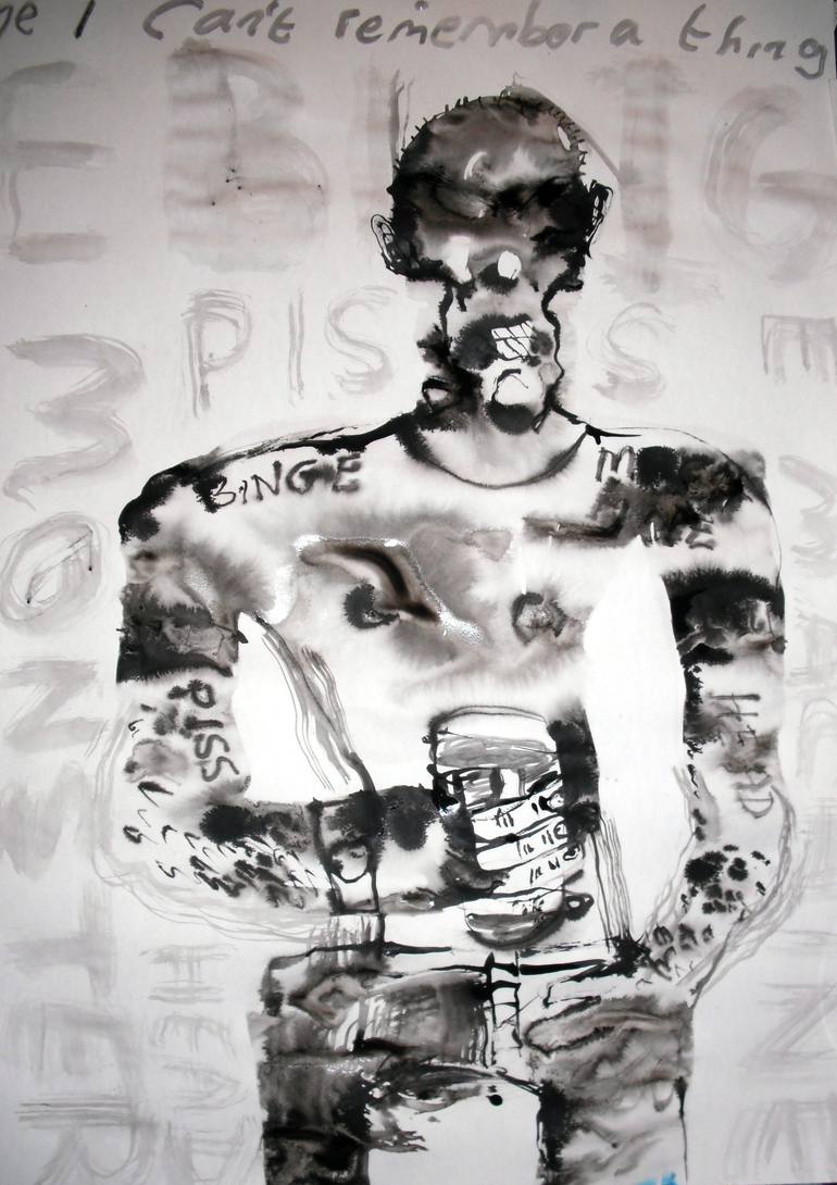 Binge Machine 4 Drawing by Mark Rathmell | Saatchi Art