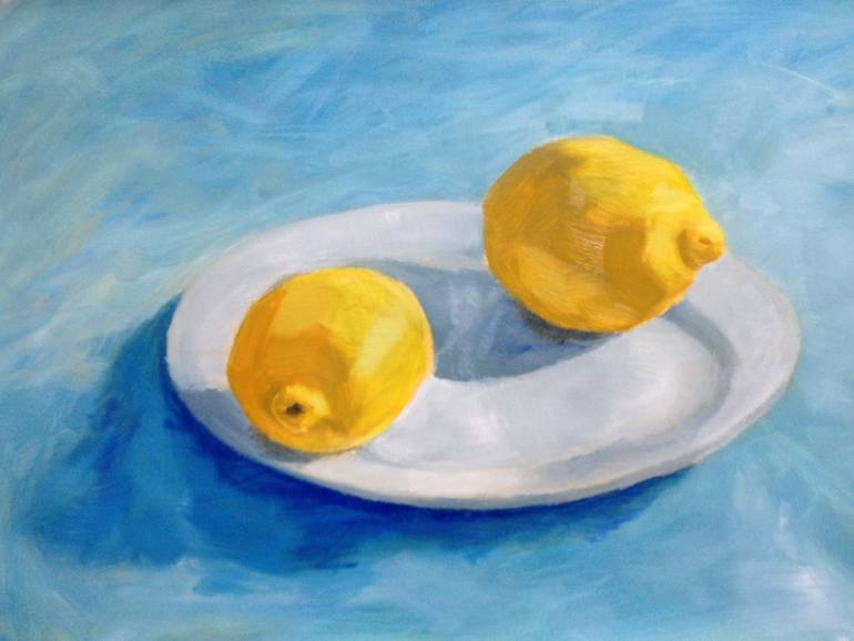 Citrus limon Painting by Wim Daniëls | Saatchi Art