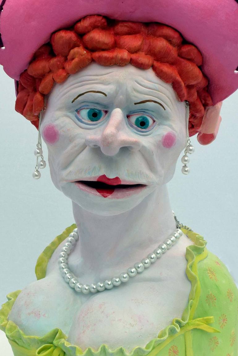 'Aurelia' Character Head Sculpture by Graham Hough | Saatchi Art