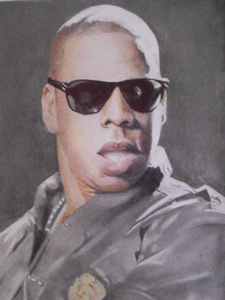 Artistic Drawing of Jay Z Drawing by Dave Akinola | Saatchi Art
