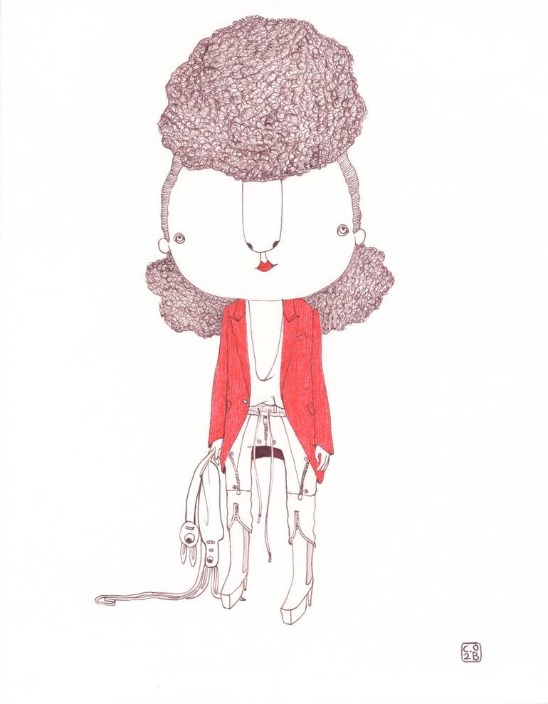 Rick Owens Series. Two. Drawing by Charles Benton | Saatchi Art