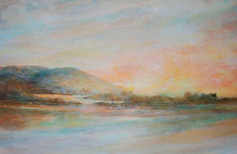 Sunset Portugal Painting by Colin Howe | Saatchi Art