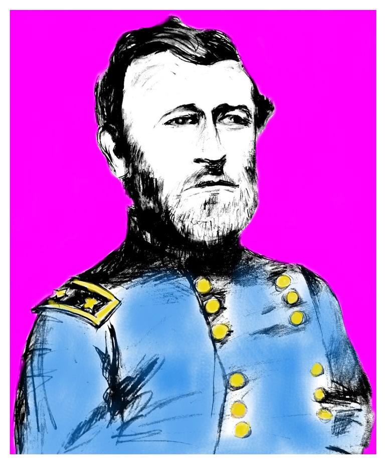 US Grant Pop Drawing by Eric M Schiabor | Saatchi Art