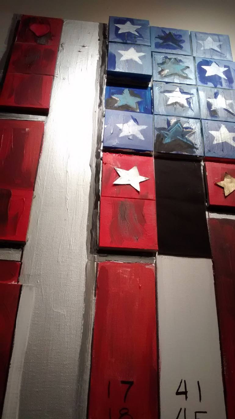 Stars and stripes Forever Painting by Eric Michael Schiabor | Saatchi Art