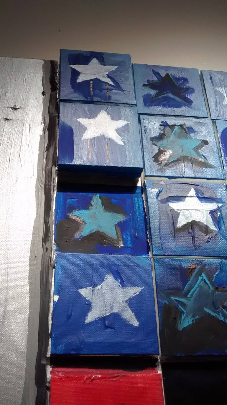 Stars and stripes Forever Painting by Eric M Schiabor | Saatchi Art