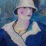 1920s Girl Painting by Eric M Schiabor | Saatchi Art