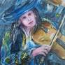 Mariachi Band Girl Painting by Eric M Schiabor | Saatchi Art